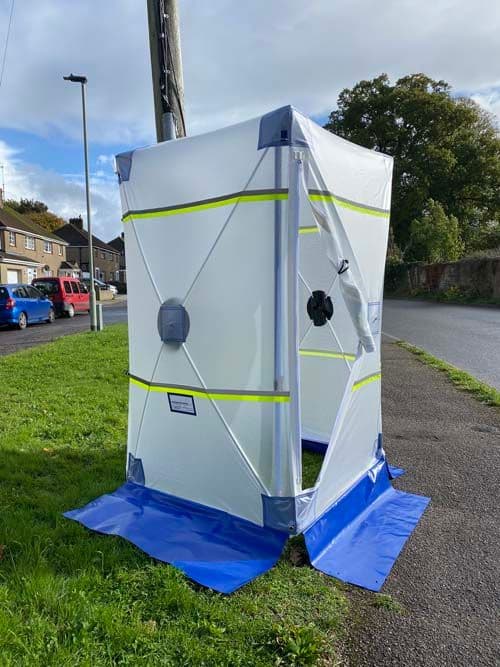 Telecommunications Pole Tent