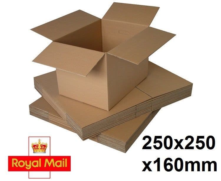 Royal Mail Small Parcel Size 250x250x160mm 25 Pack