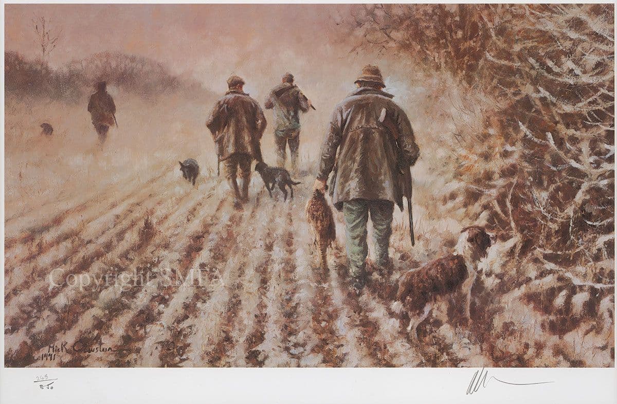A Good Day Out Rare Signed Shooting Print by Mick Cawston