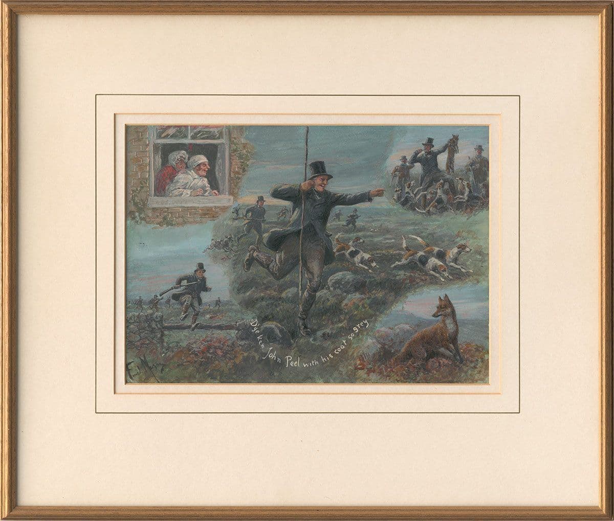 D ye Ken John Peel With His Coat So Grey Original Fox Hunting ...