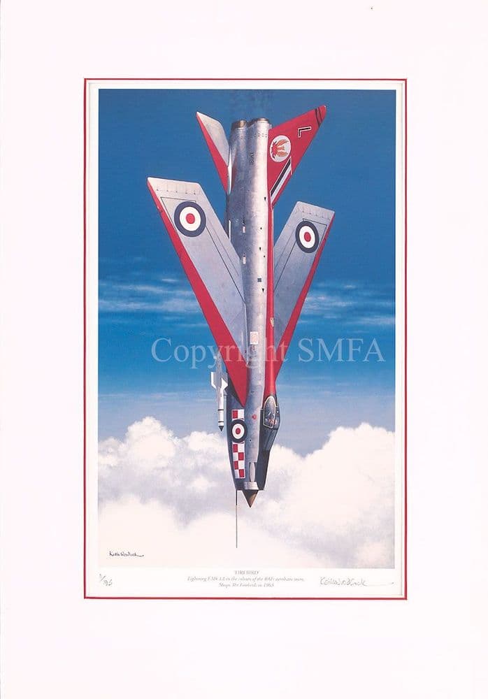 Firebird Ex-Display Lightning Aviation Print by Keith Woodcock