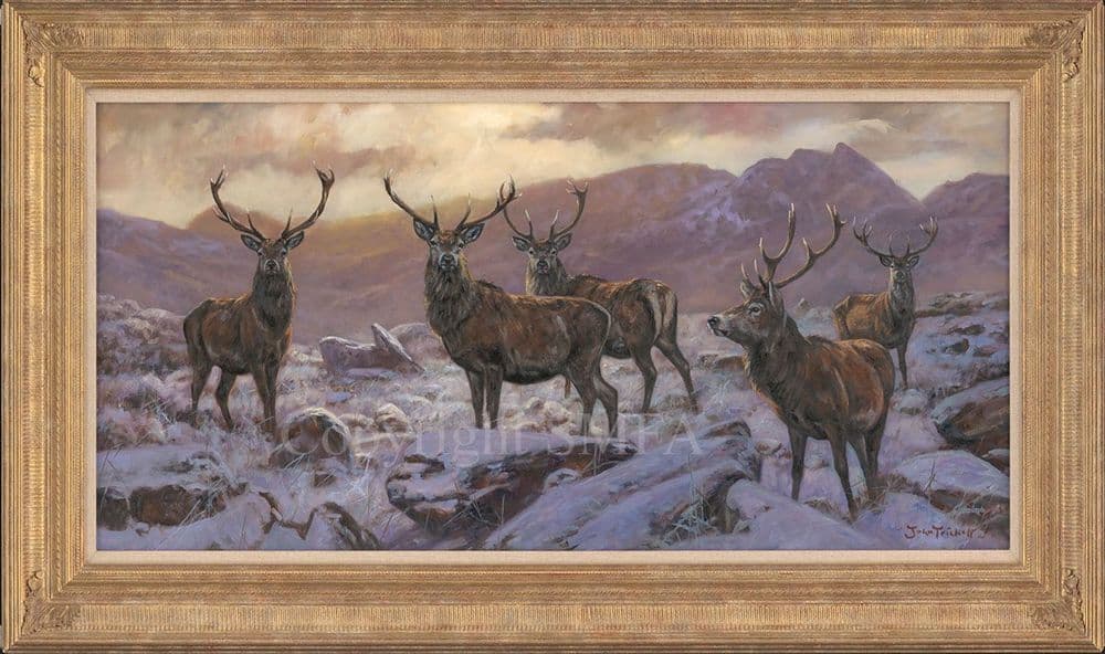 The Stag Weekend Original Oil Painting by John Trickett
