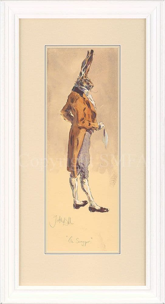 The Swagger Original Humorous Hare Painting by Jonathan Walker