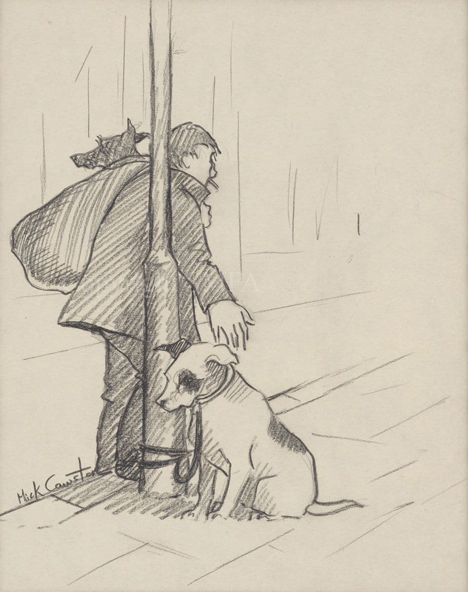 51 The Dog Snatcher Original Pencil Sketches by Mick Cawston
