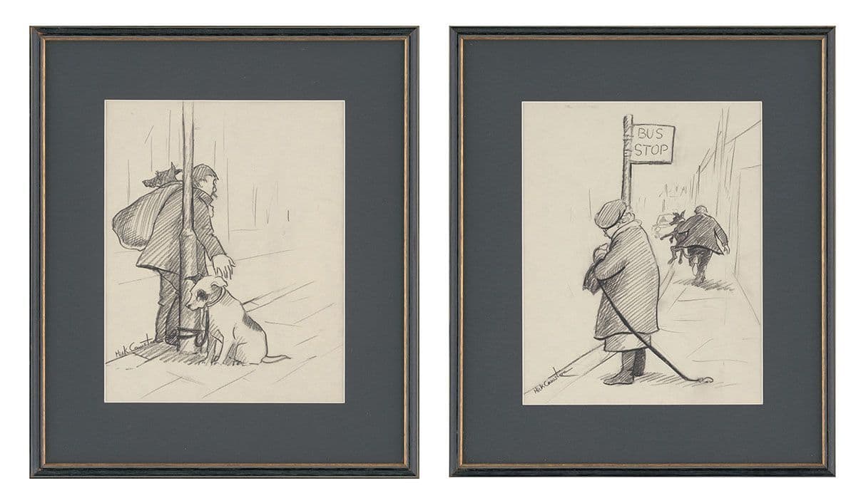 51 The Dog Snatcher Original Pencil Sketches by Mick Cawston