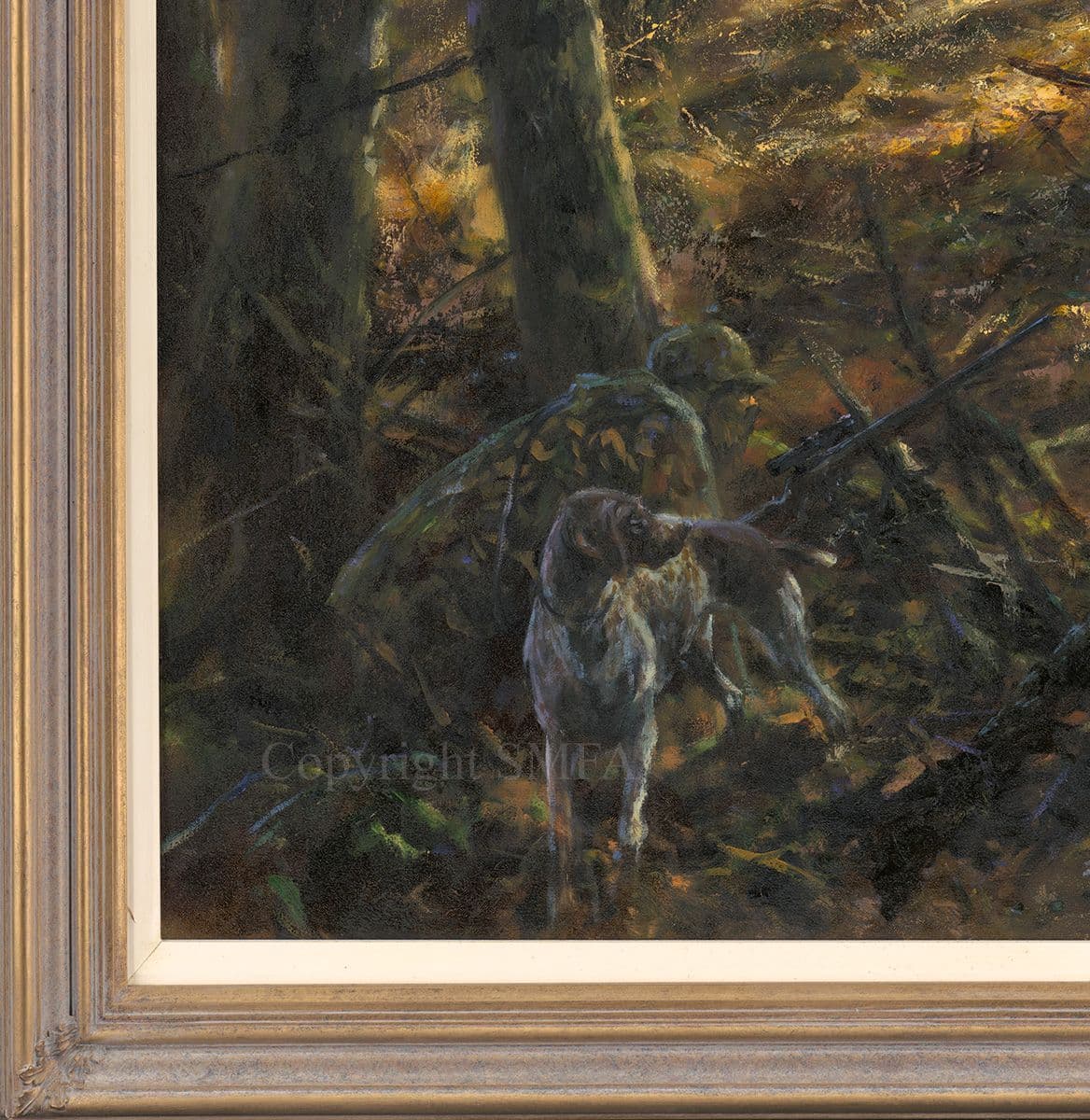 65 Roe Stalking Original Oil Painting by Mick Cawston