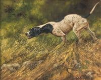 67 On Point Original English Pointer Painting by Mick Cawston