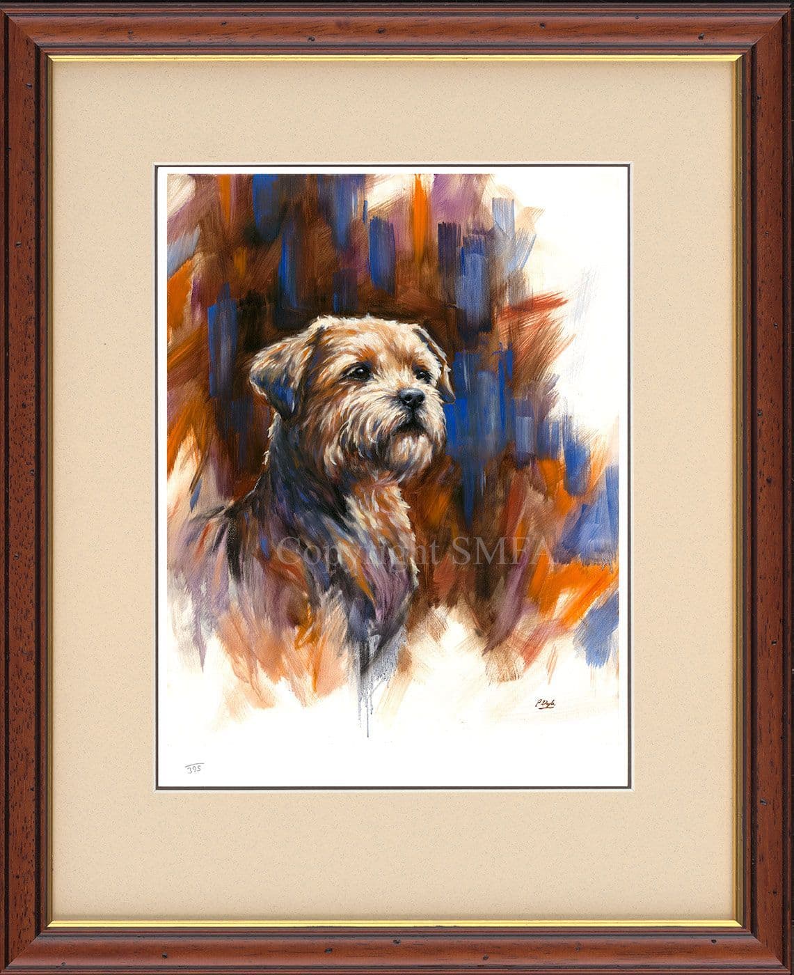 Border Terrier Limited Edition Print Border Terrier by Paul Doyle