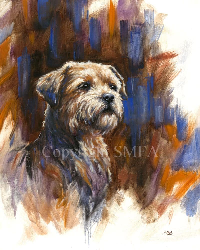 Border Terrier Limited Edition Print Border Terrier by Paul Doyle
