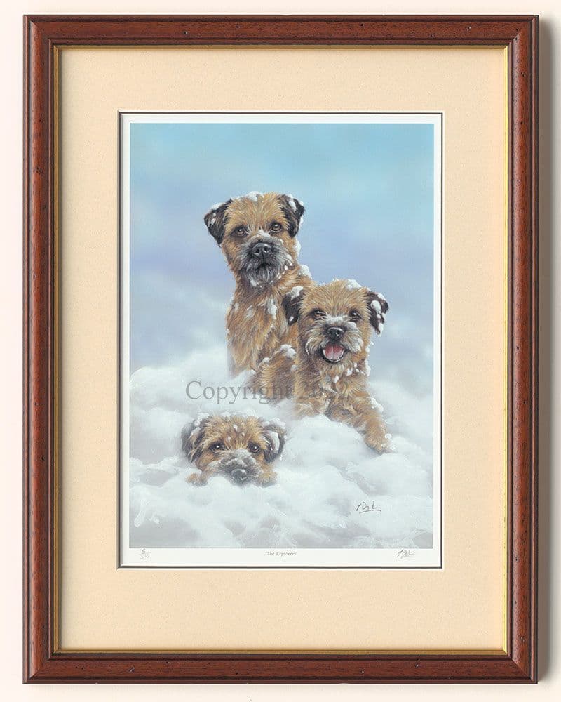 Border Terrier Limited Edition Print The Explorers by Paul Doyle
