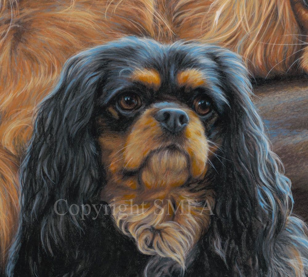 Cavalier King Charles Spaniel Limited Edition Print Couch Kings by Paul ...