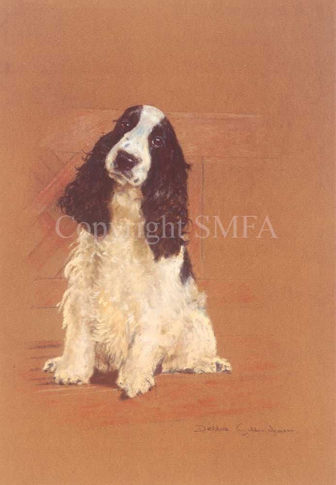 Cocker Spaniel Limited Edition Print Modesty by Debbie Gillingham