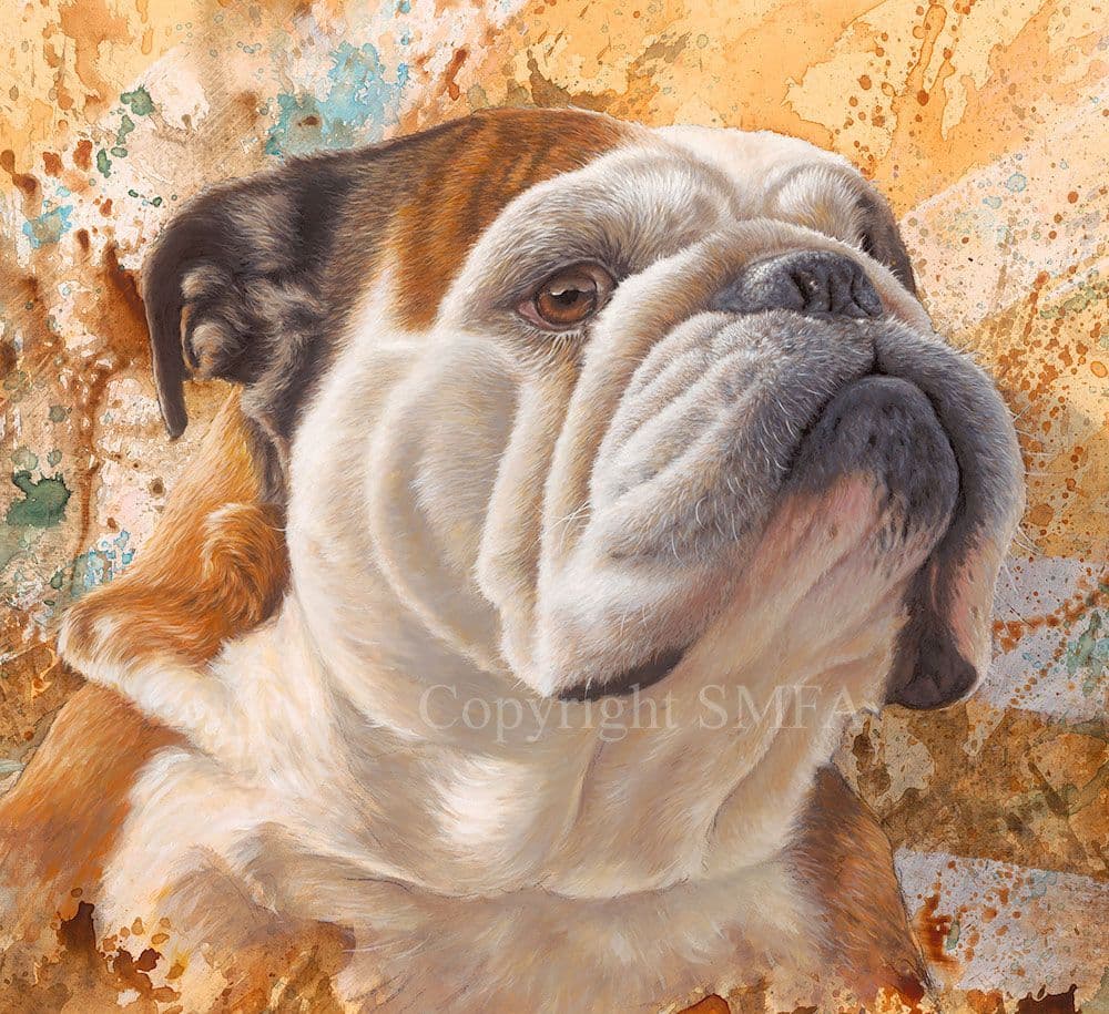English Bull Dog Print The Full English by Paul Doyle