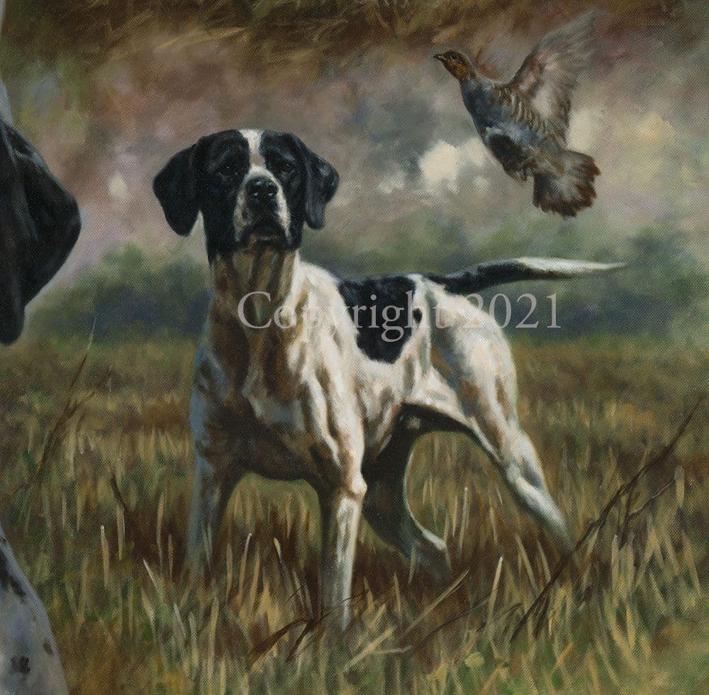 English Pointer Limited Edition Print Point Perfect by John Trickett