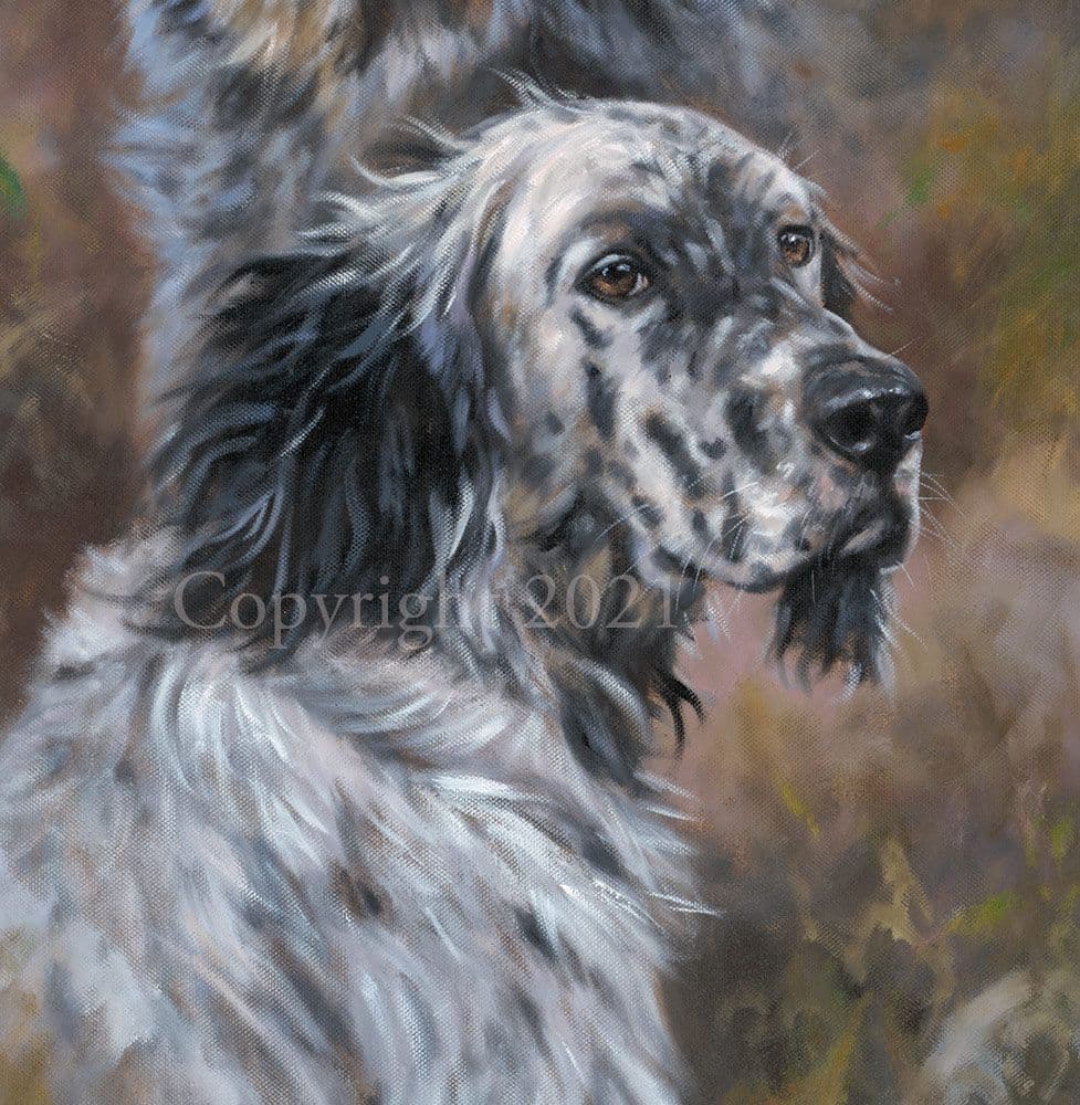English Setter Limited Edition Print English Setters by John Trickett