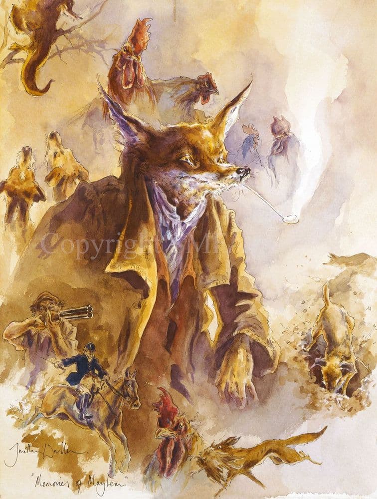 Fox Humorous Card Memories of Mayhem by Jonathan Walker C123