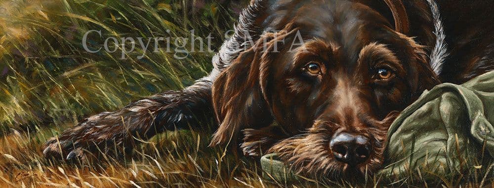 German Pointer Limited Edition Print Ever Ready by Paul Doyle