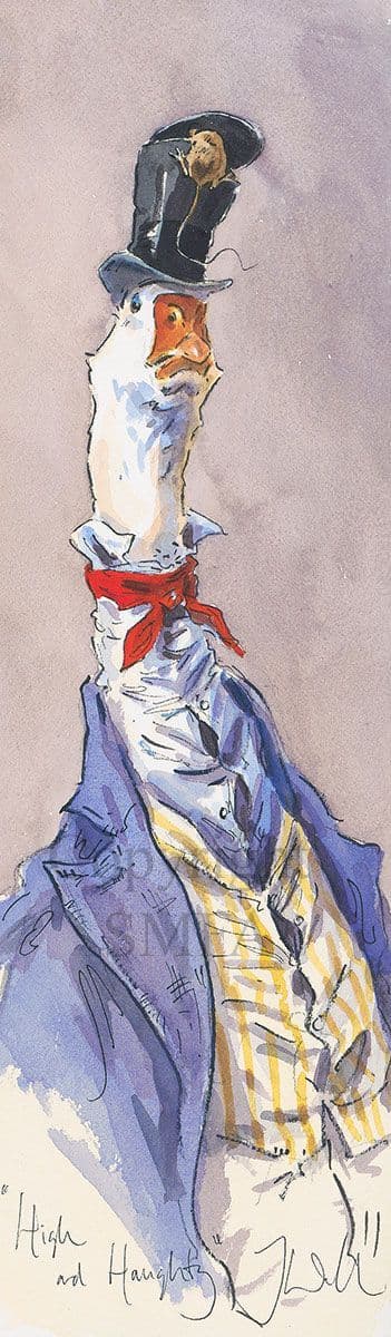 Goose Humorous Limited Edition Print High and Haughty by Jonathan Walker