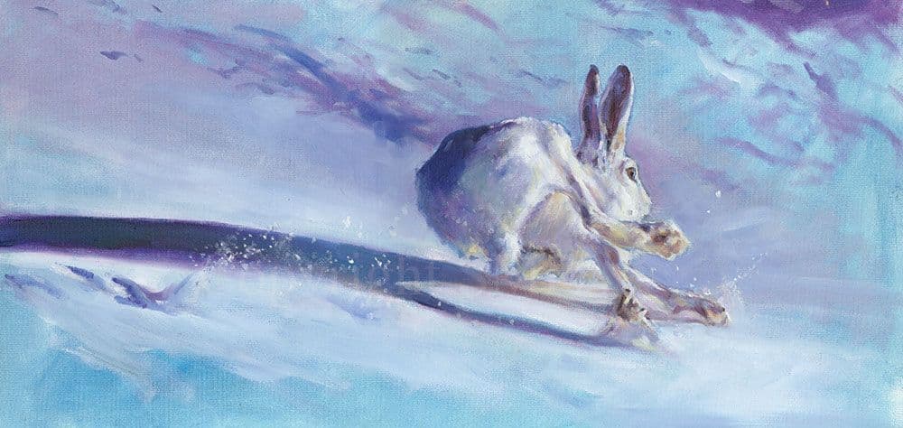 Hare Limited Edition Print Dashing by Jonathan Walker