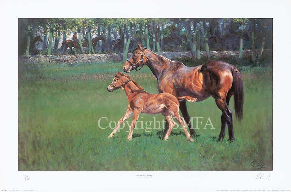Horse and Foal Limited Edition Print The Future Beckons by Malcolm Coward