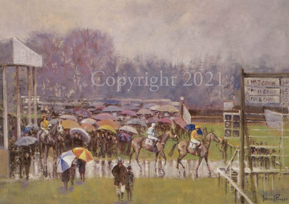 Horse Racing Cottenham Racecourse Blank Greetings Card Cottenham in The ...
