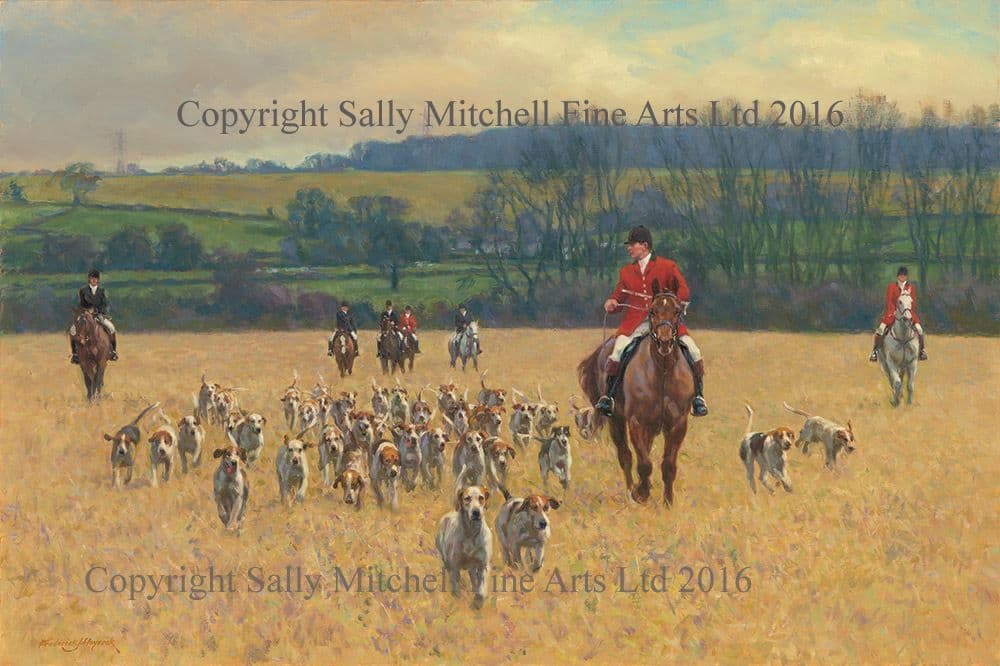 Hunting Limited Edition Print End of The Day at Leyfields by Frederick ...