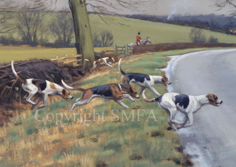 Hunting Limited Edition Print Full Cry by Neil Cawthorne