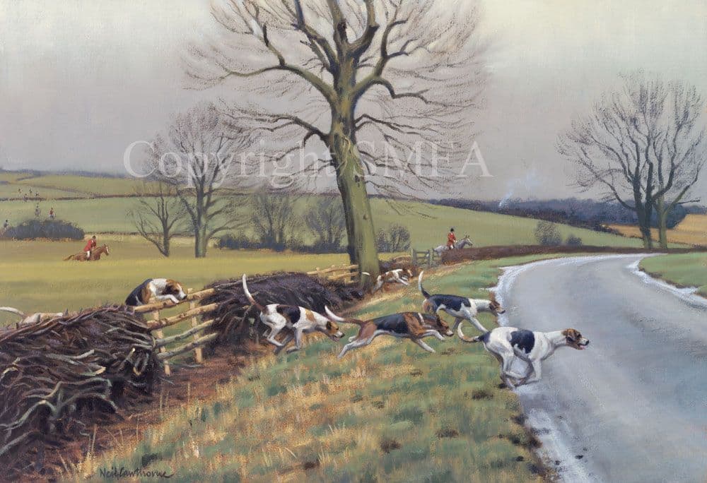 Hunting Limited Edition Print Full Cry by Neil Cawthorne