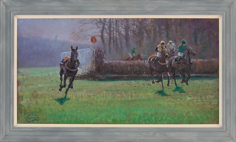 No 23 The Short Cut Original Horse Racing Scene by Malcolm Coward
