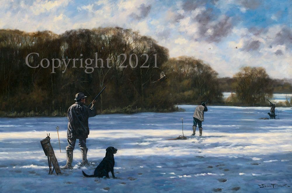 Shooting Limited Edition Print Through the Line by John Trickett