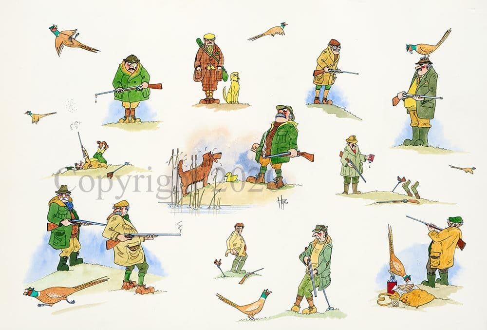 Shooting Pack of 10 Christmas Cards Shooting Types by Christopher Hope ...