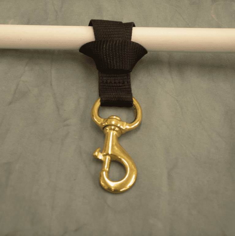 Snap hook Lanyard Retainer Turned Loop web strap
