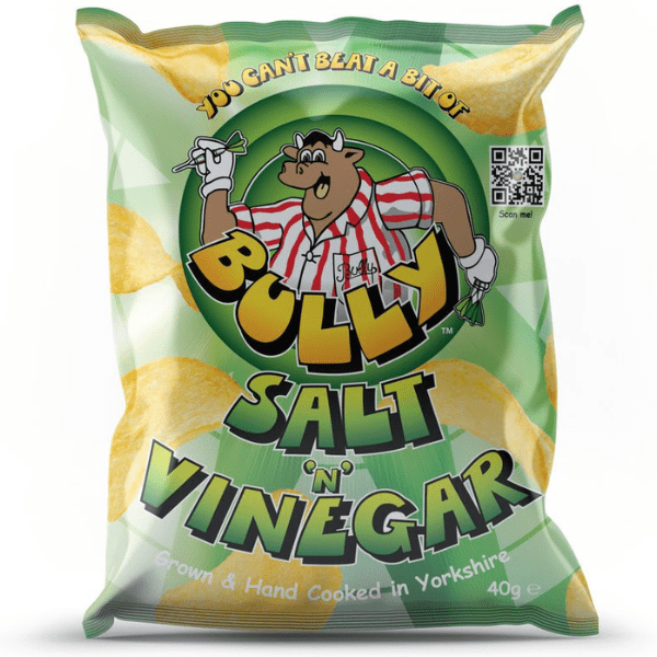 BULLY Salt N Vinegar Crisps 24x40g