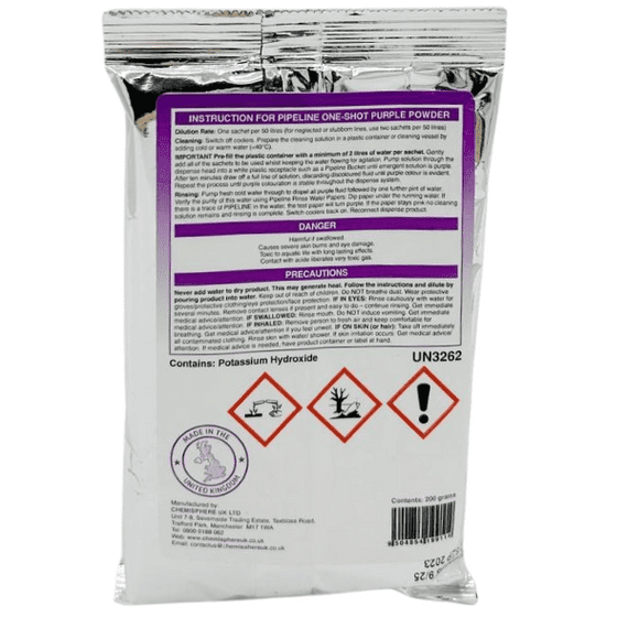CHEMISPHERE Pipeline One Shot Beer Line Cleaning Powder Sachet