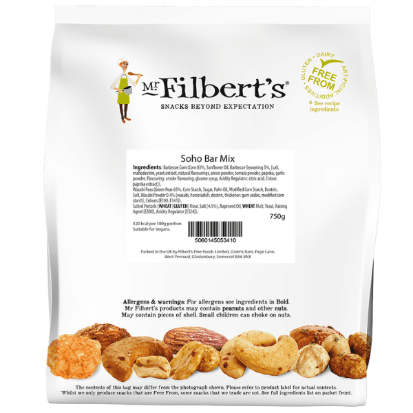 MR FILBERTS Soho Bar Mix 750g Bulk Bag