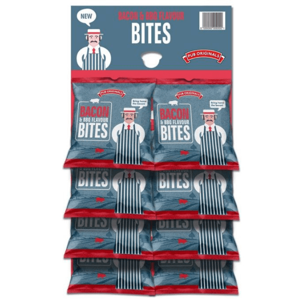 PUB ORIGINAL Bacon & BBQ Flavour Bites Pub Card 8x40g
