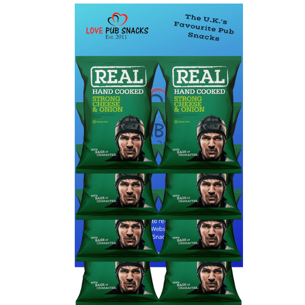 REAL Crisps Pub Card Various Flavours 8x35g