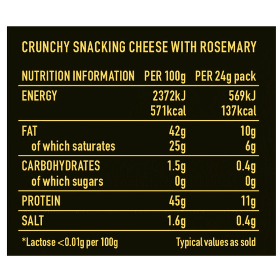 SERIOUS PIG Crunchy Snacking Cheese With Rosemary