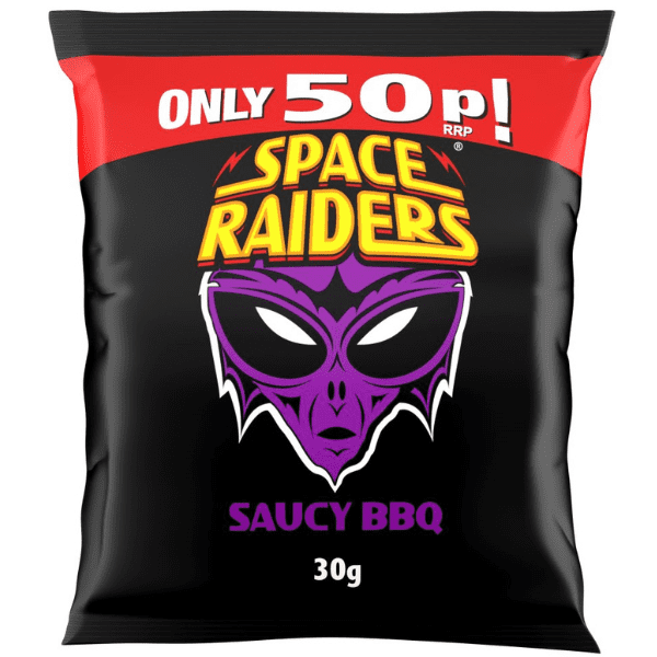 SPACE RAIDERS PM 50p Saucy BBQ 36x30g