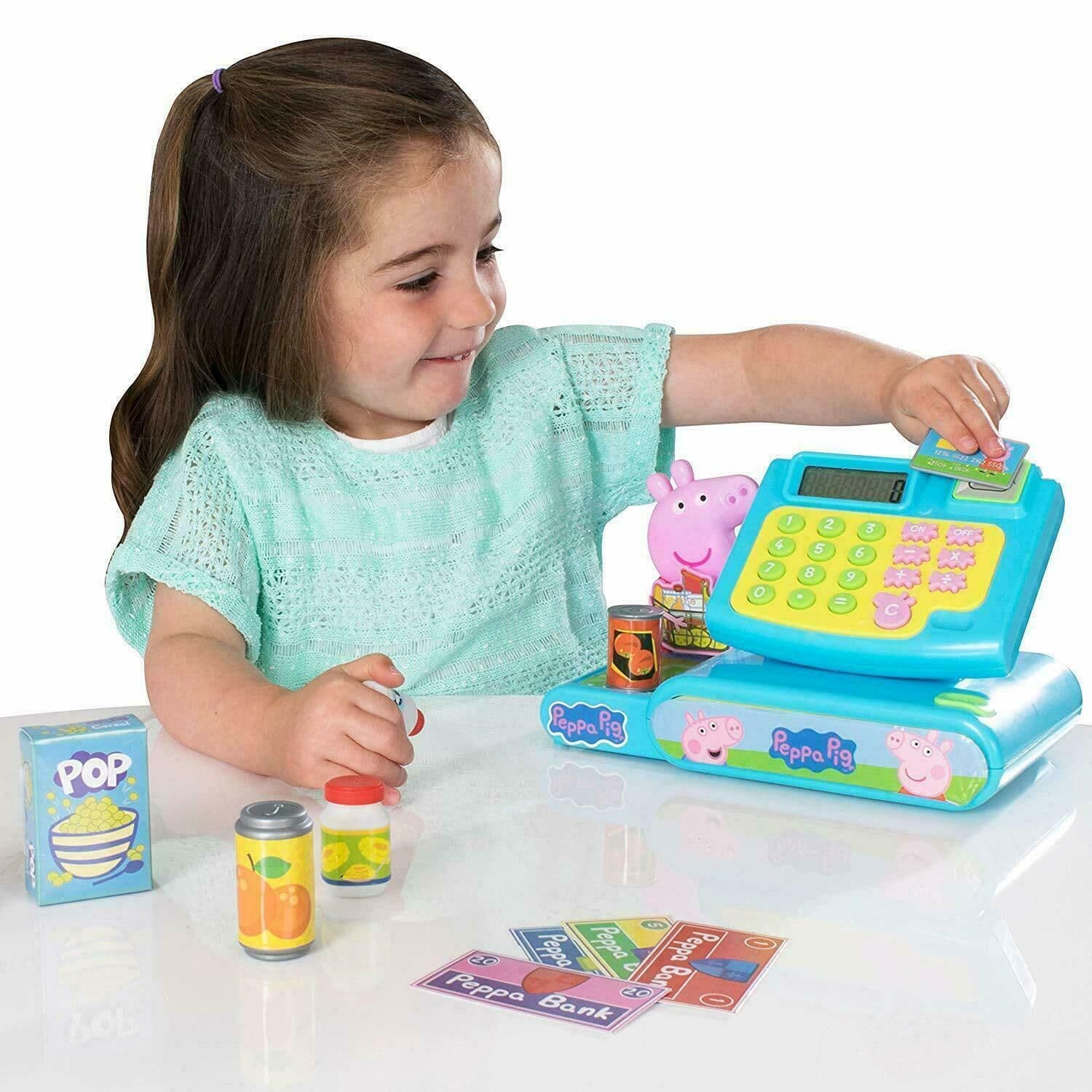 Peppa Pig Cash Register toy Play Set Electronic Till Checkout with ...
