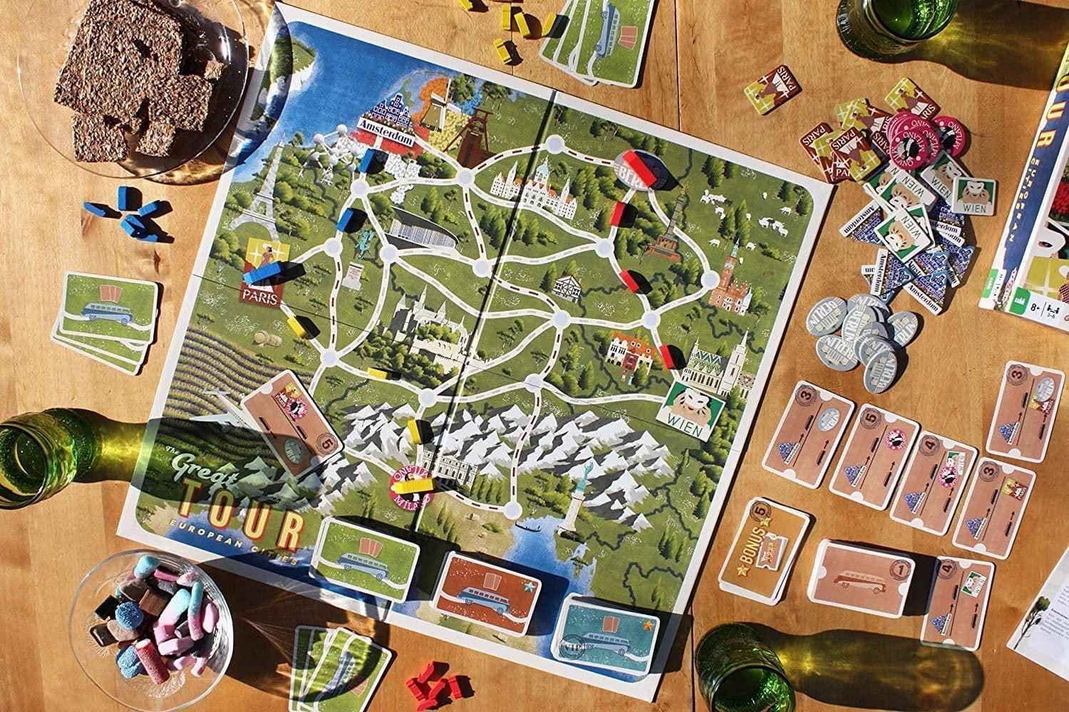 The Great Tour Family Kids Country Educational Board Game by Tactic Games