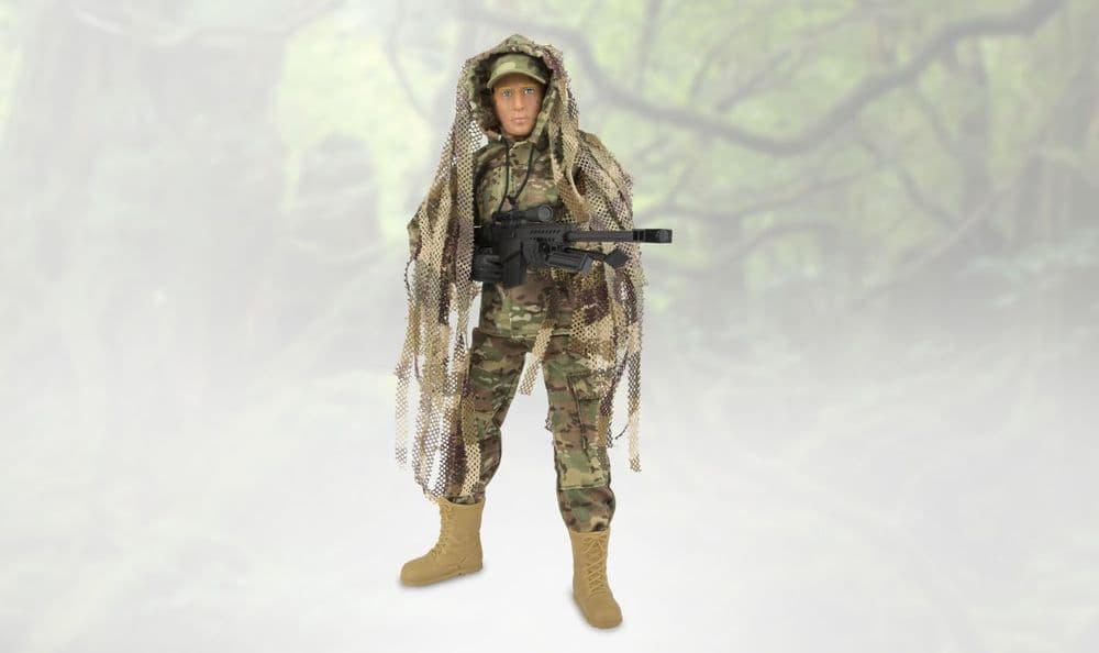 World Peacekeepers Jungle Sniper 12" Poseable Figure & Accessories