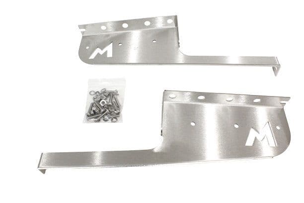 Defender 110 & 130 Rear Mudflap Brackets Stainless Steel Pair - TF3012