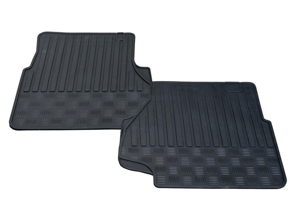 Defender Rubber Floor Mats Pair Front Floor RHD From CA000001 - VPLDS0147