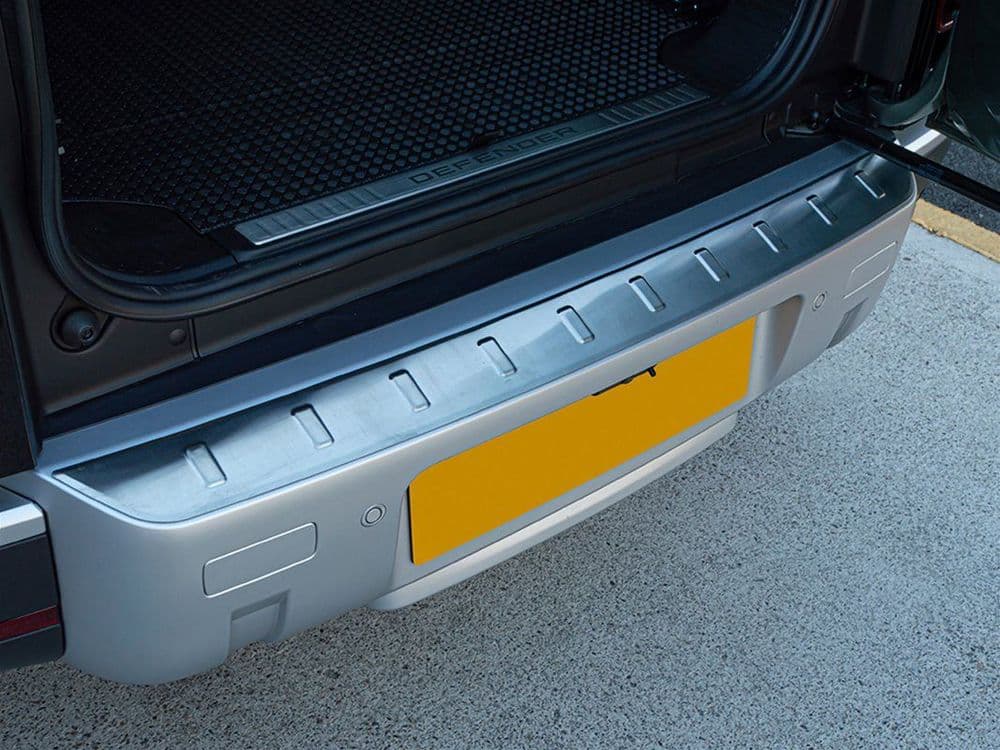 New Defender Rear Bumper Protection Scuff Plate Stainless Steel - VPLEP0447