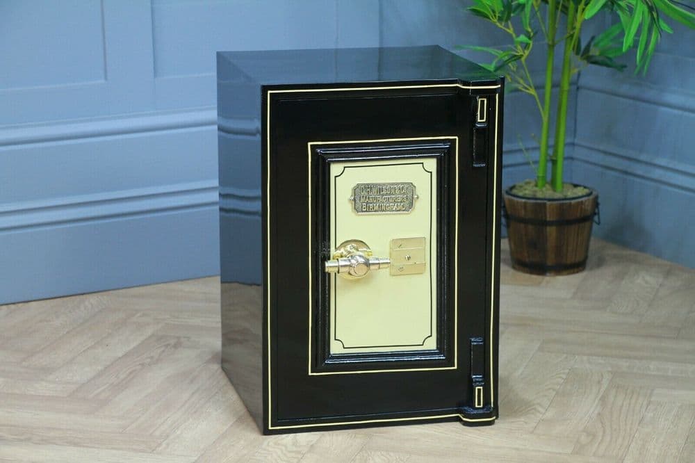 Antique C H WILSON & Co Luxury Fireproof Safe Fully Restored W/Keys Vintage