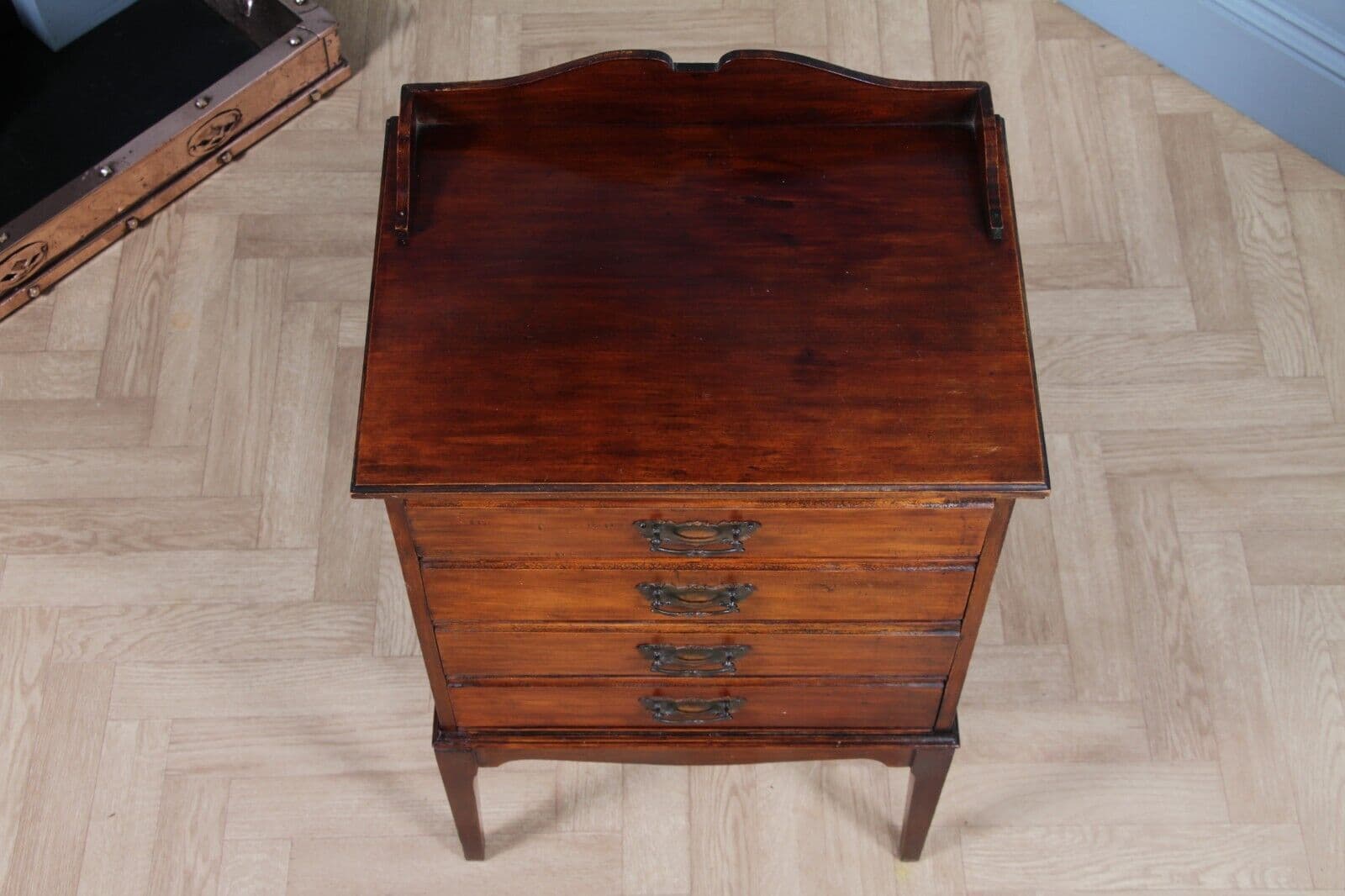 Antique Edwardian Art Nouveau Music Sheet Cabinet Chest of 5 Drop Front ...