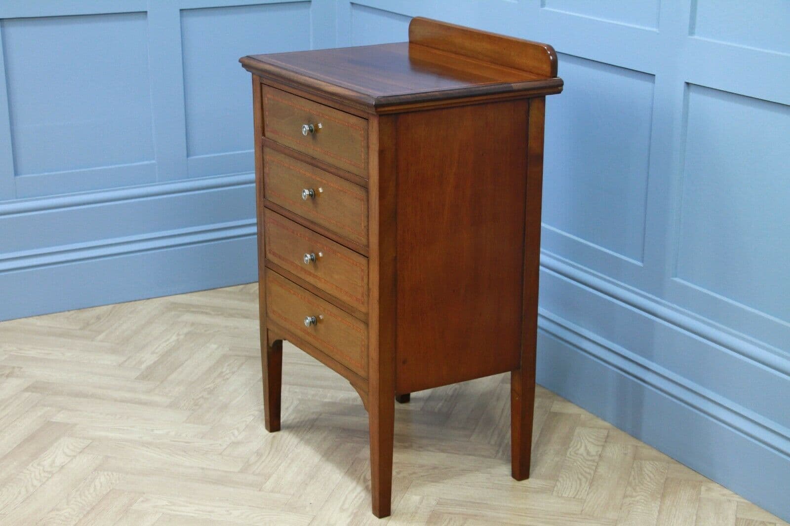 Antique Edwardian Mahogany Music Sheet Cabinet Chest of 4 Drop Front ...