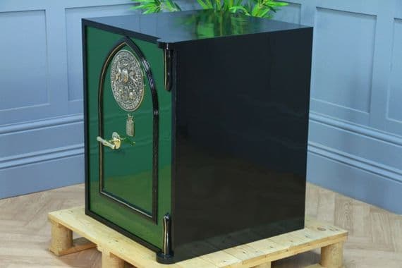 Antique MILNERS 212 PATENT Luxury Fireproof Safe Fully Restored W/ Keys ...