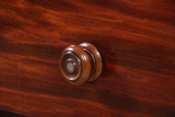 Antique Original Victorian Fiddle Back Mahogany Tall Scottish Chest of ...